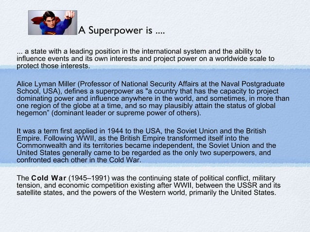 Superpowers | PPT | Economy | Business and Finance