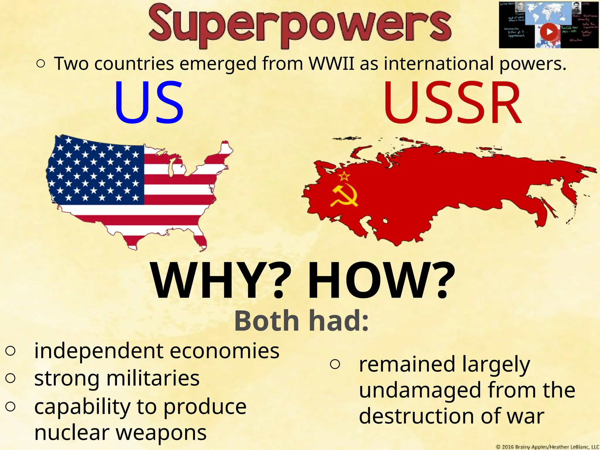 Superpowers: A Cold War Presentation 9-12 | PPT