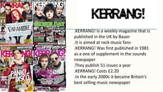 Music Magazine Analysis | PPTX