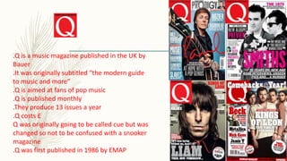 Music Magazine Analysis | PPTX
