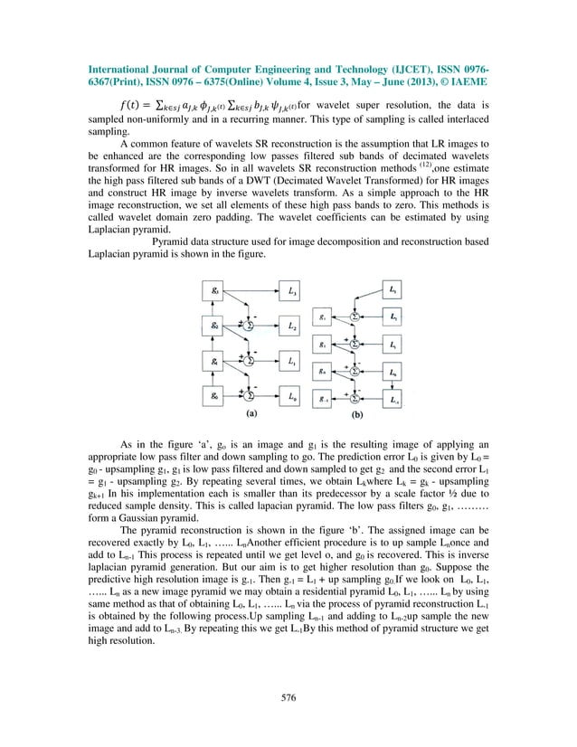 Super resolution imaging using frequency wavelets and three dimensional | PDF | Free Download