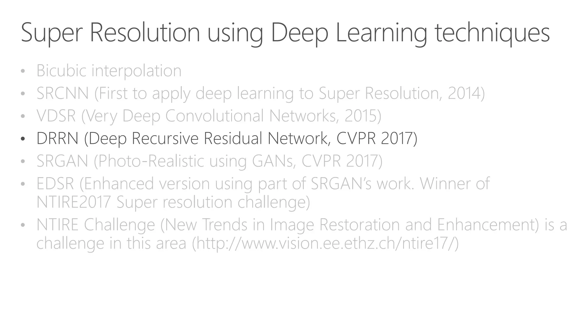 Scaling up Deep Learning Based Super Resolution Algorithms | PPT | Free Download