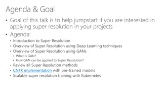 Scaling up Deep Learning Based Super Resolution Algorithms | PDF