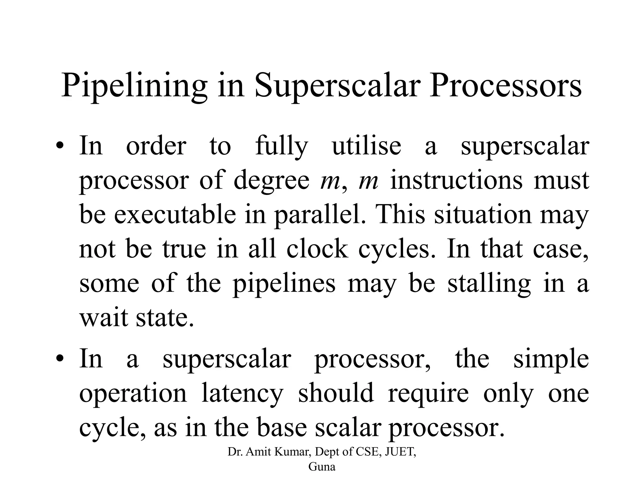 Superscalar and VLIW architectures | PDF | Programming Languages | Computing