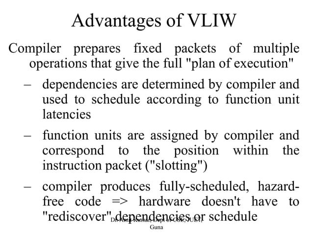 Superscalar and VLIW architectures | PDF | Programming Languages | Computing