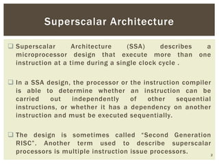 Superscalar Architecture_AIUB | PPTX