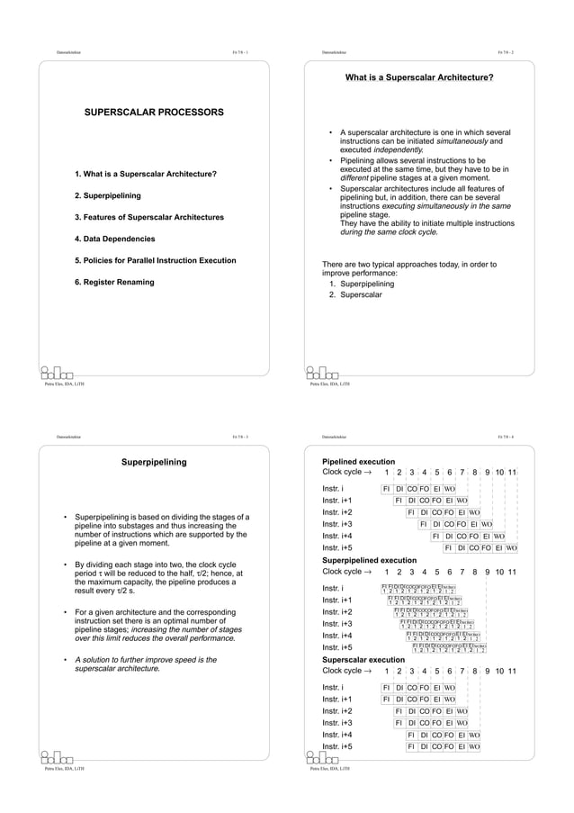Superscalar Processors Pdf Programming Languages Computing