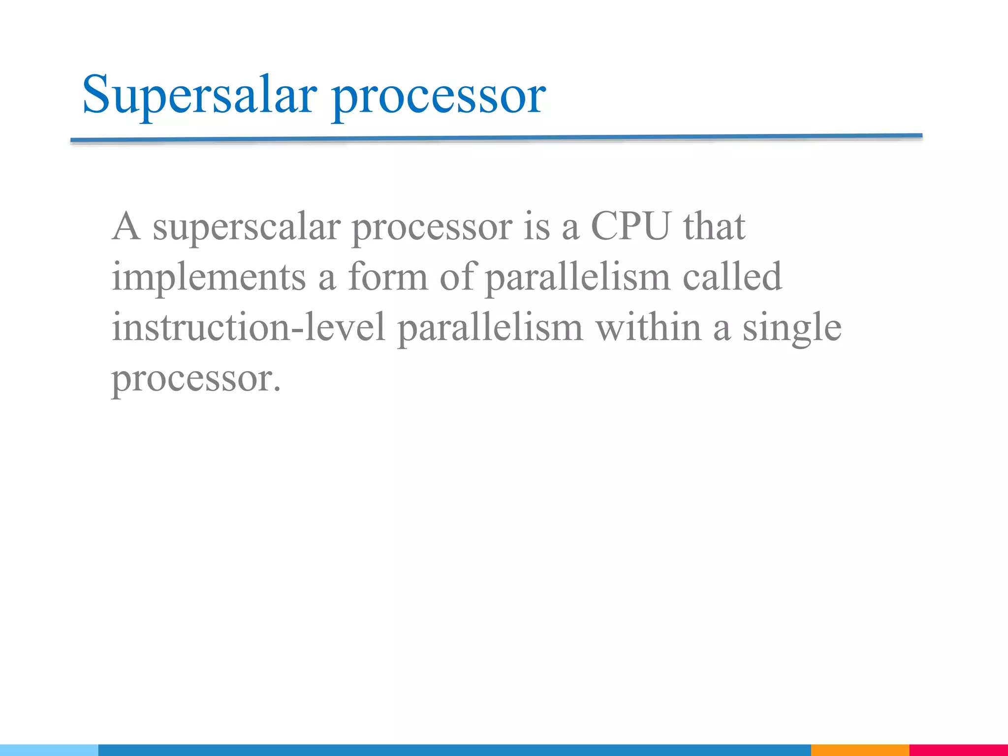 Superscalar Processor | PPTX