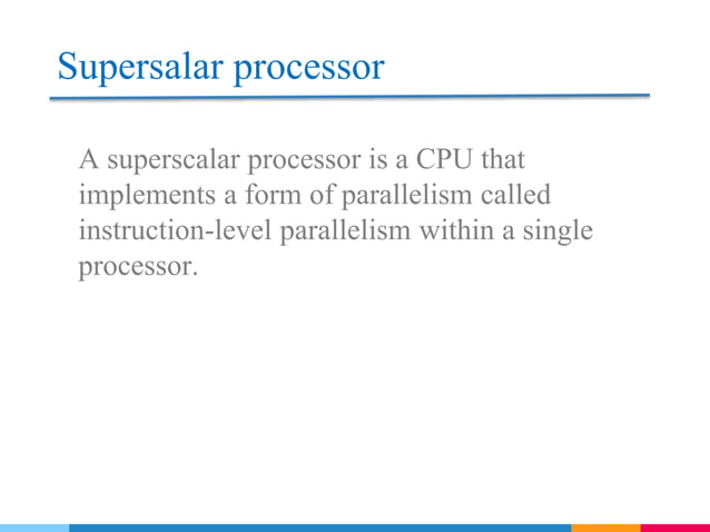 Superscalar Processor | PPTX