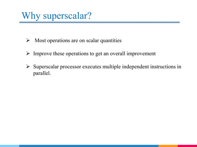 Superscalar Processor | PPTX