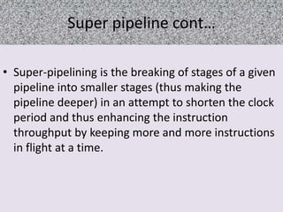 Superscalar & superpipeline processor | PPTX