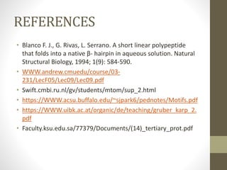 Supersecondary structure ppt | PPTX