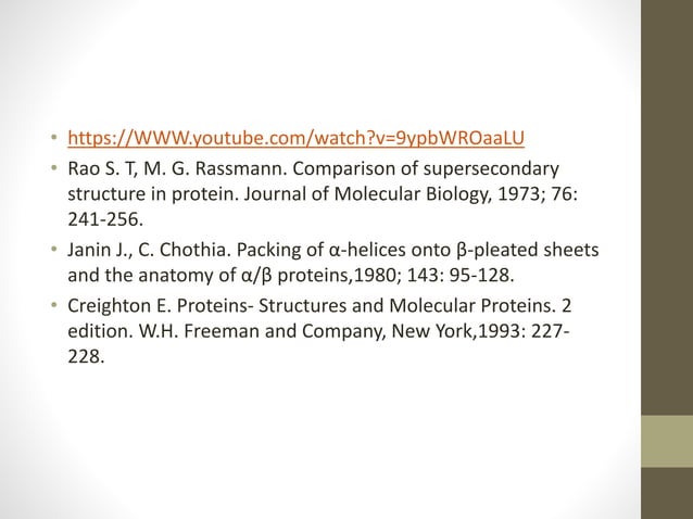 Supersecondary structure ppt | PPTX