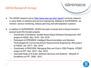 Universitat Politècnica de Catalunya in the SUPERSEDE project | PDF