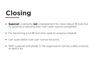 Open Source DataViz with Apache Superset | PDF