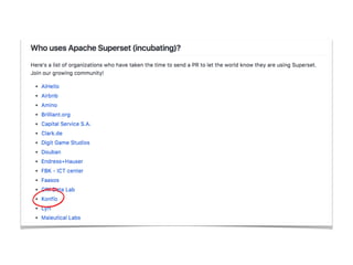Open Source DataViz with Apache Superset | PDF