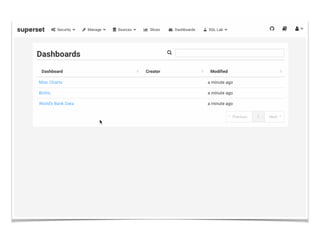 Open Source DataViz with Apache Superset | PDF