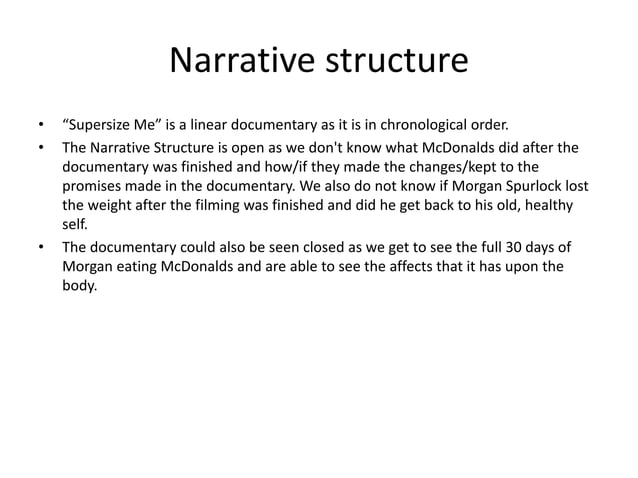 Supersize me analysis | PPT