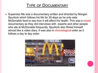 Supersize me analysis finished | PPT
