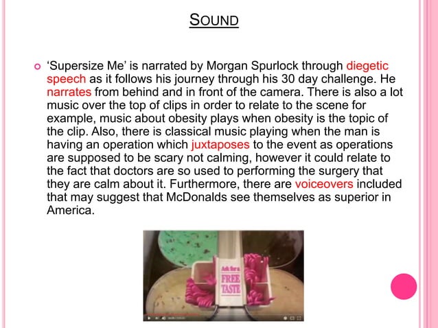 Supersize me analysis finished | PPT