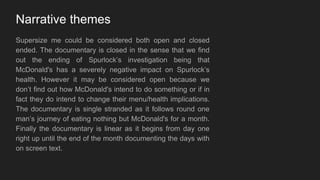 Supersize me documentary | PPTX