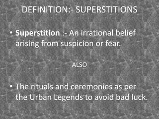 Superstition | PPTX