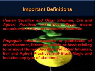 Anti Superstition Act | PPT