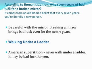 Superstitions | PPTX