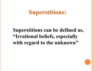 Superstitions | PPT