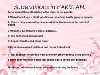 Superstitions | PPT | Islam | Religion & Spirituality
