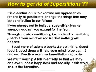 Superstitions | PPT | Islam | Religion & Spirituality
