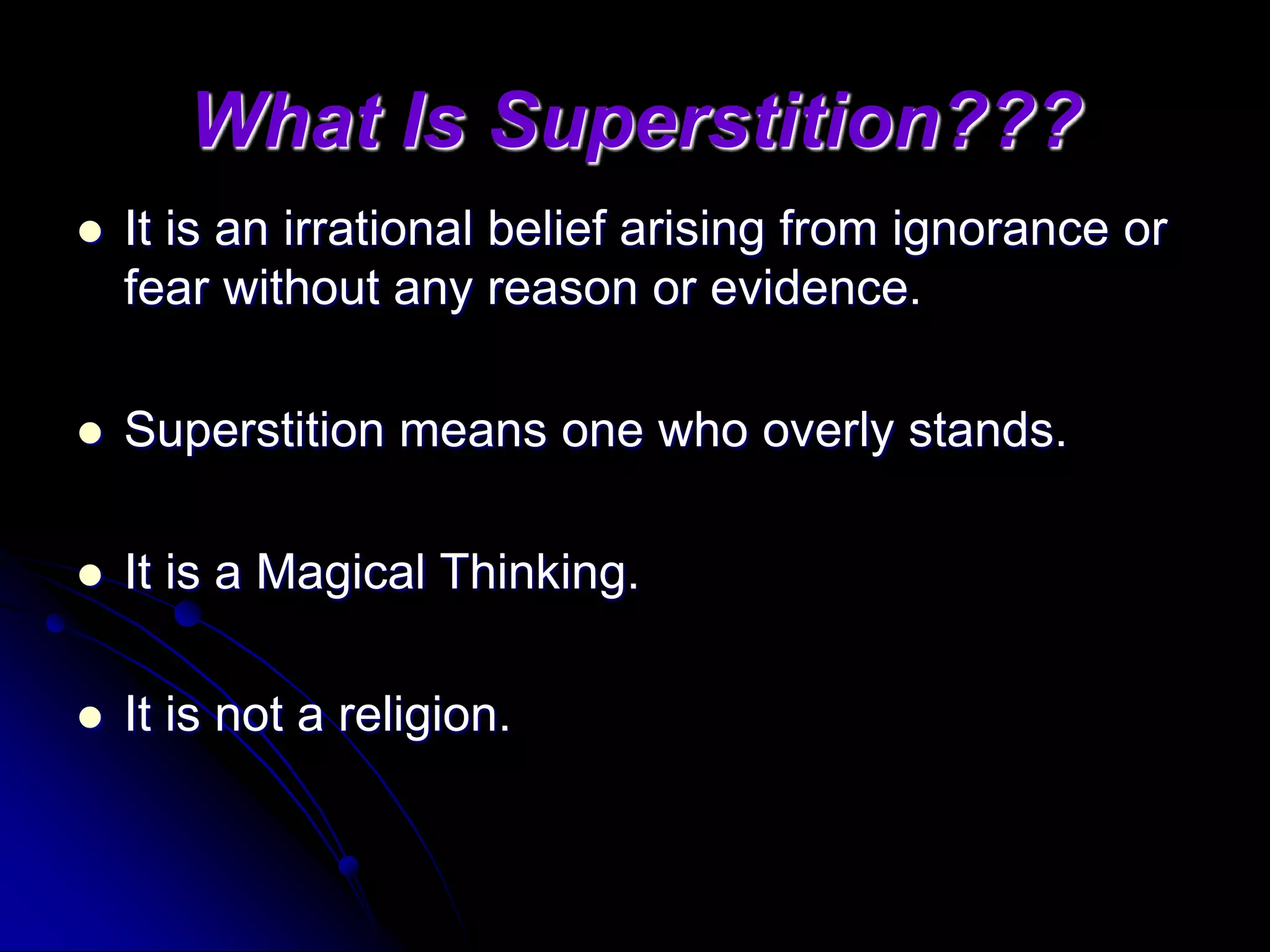 Superstitions!!!! | PPT | Religion & Spirituality