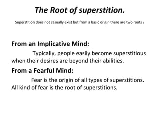 Superstitions | PPT