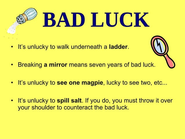 SUPERSTITIONS IN THE UK | PPT