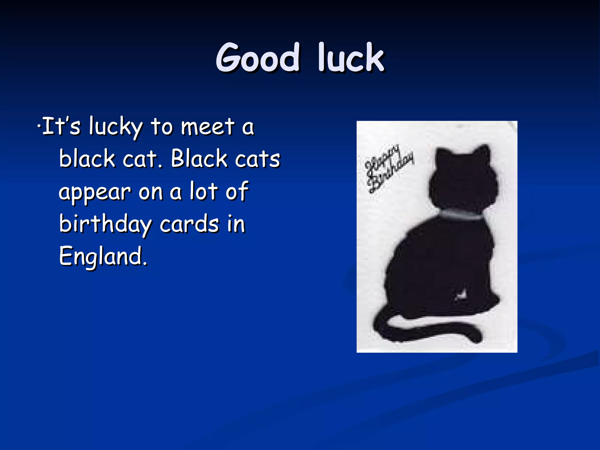 Superstitions in the UK | PPT