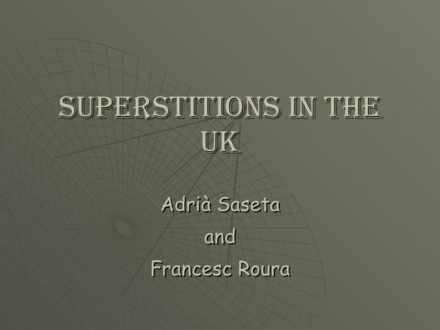 Superstitions in the UK | PPT