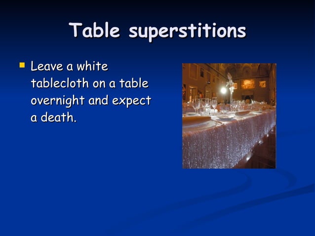 Superstitions in the UK | PPT