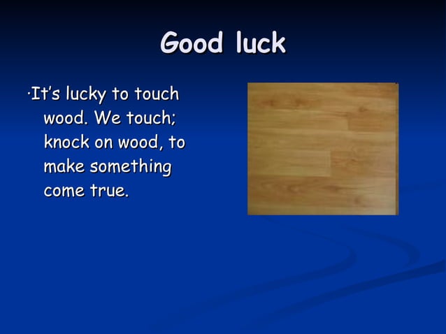 Superstitions in the UK | PPT