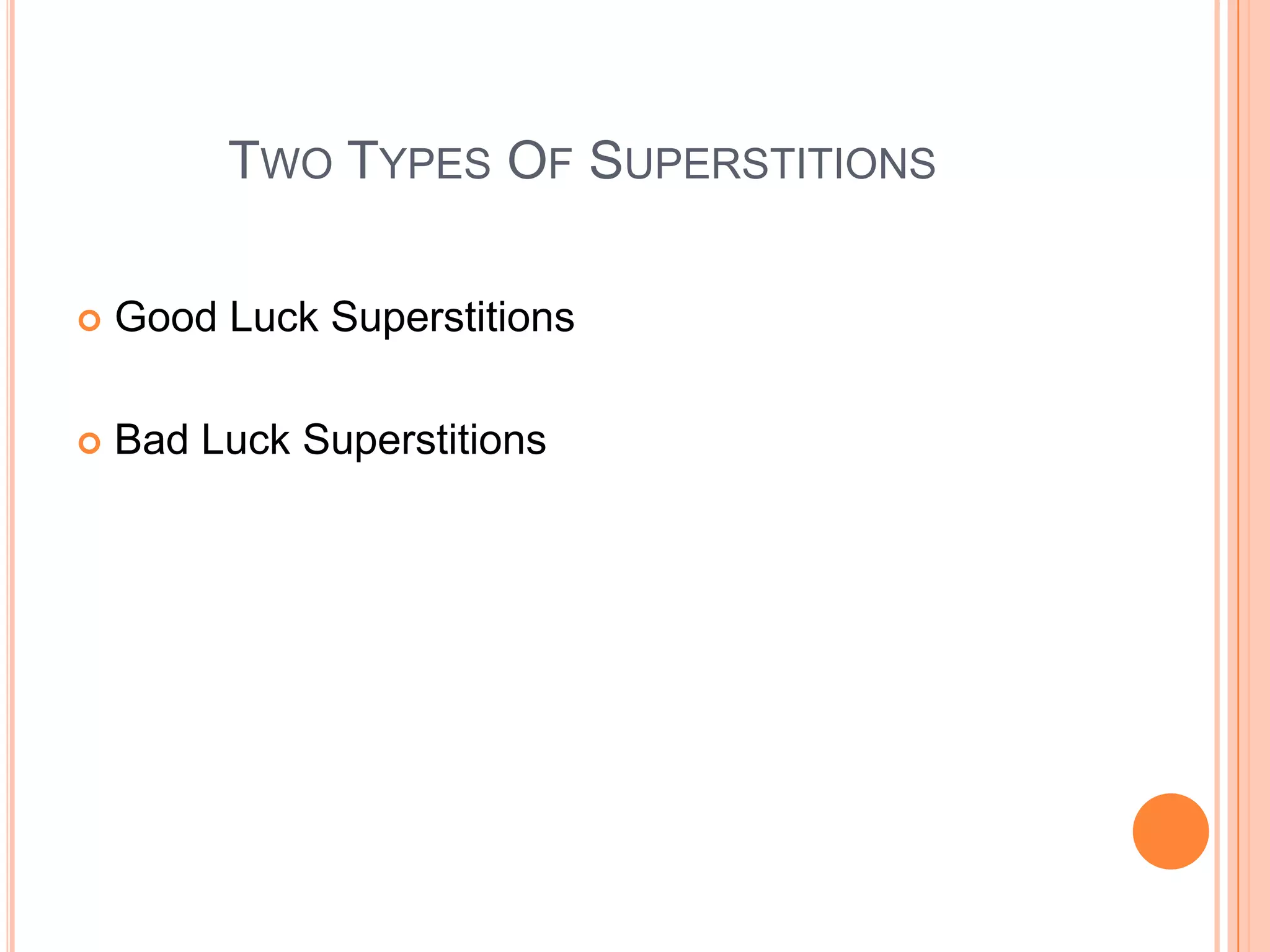 Superstitions | PPTX