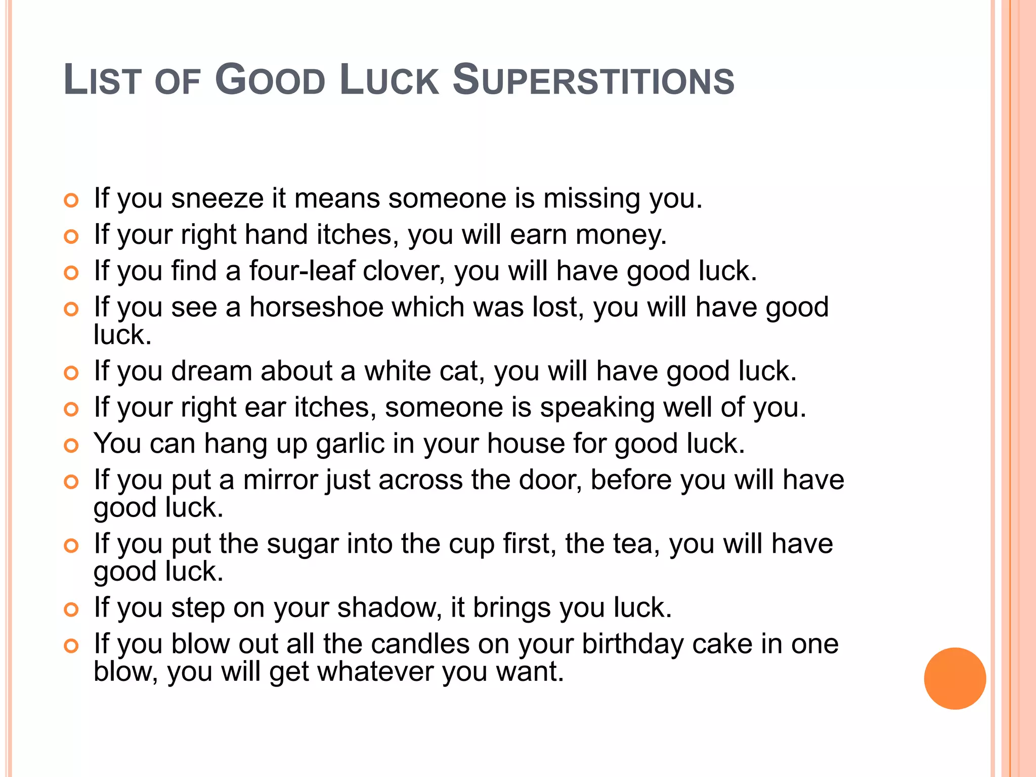 Superstitions | PPTX