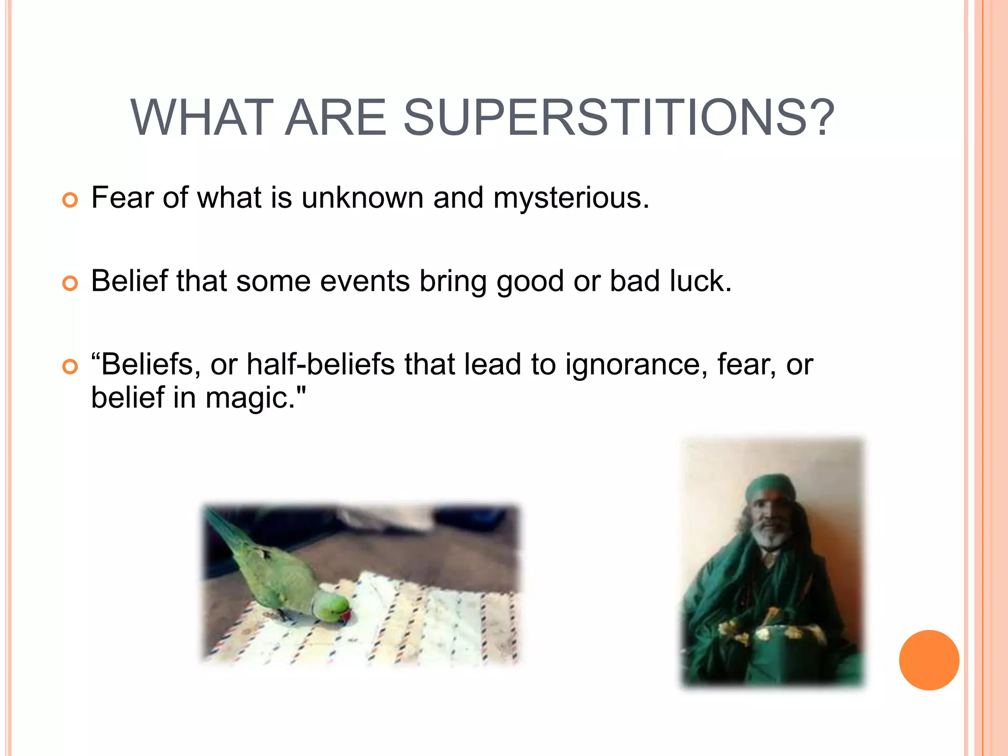 Superstitions | PPTX