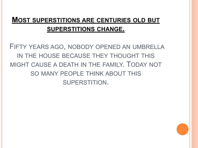 Superstitions | PPTX | Islam | Religion & Spirituality