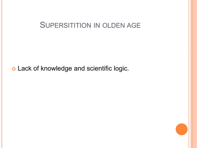 Superstitions | PPTX | Islam | Religion & Spirituality
