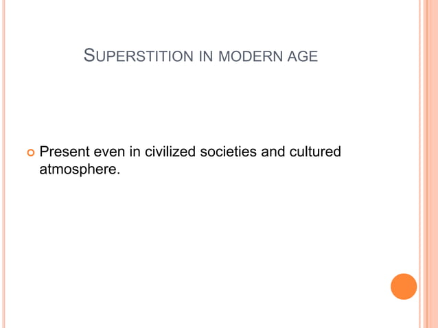 Superstitions | PPTX | Islam | Religion & Spirituality