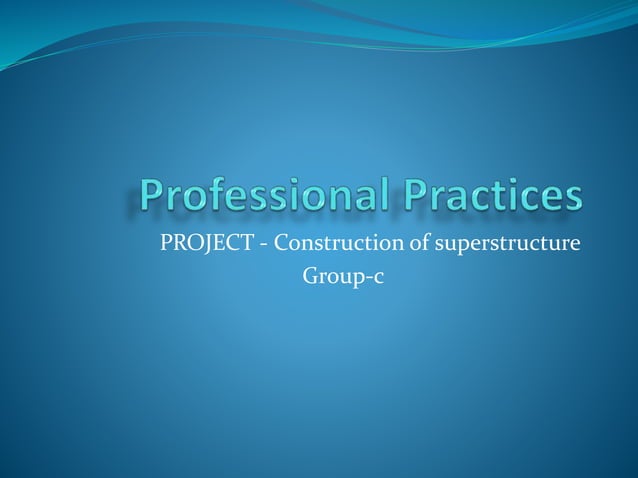 A PowerPoint Presentation On Superstructure | PPTX | Woodworking | Arts and Crafts
