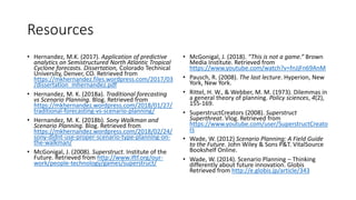 Scenario Planning example: Superstruct and ELCC (4/2019) | PPTX