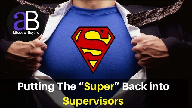Super supervisor final sept2017