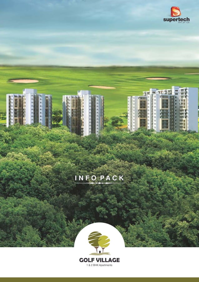 Supertech golf village new launch 1/2 BHK Apartments Starts from 15.88 lacs on yamuna expressway ...