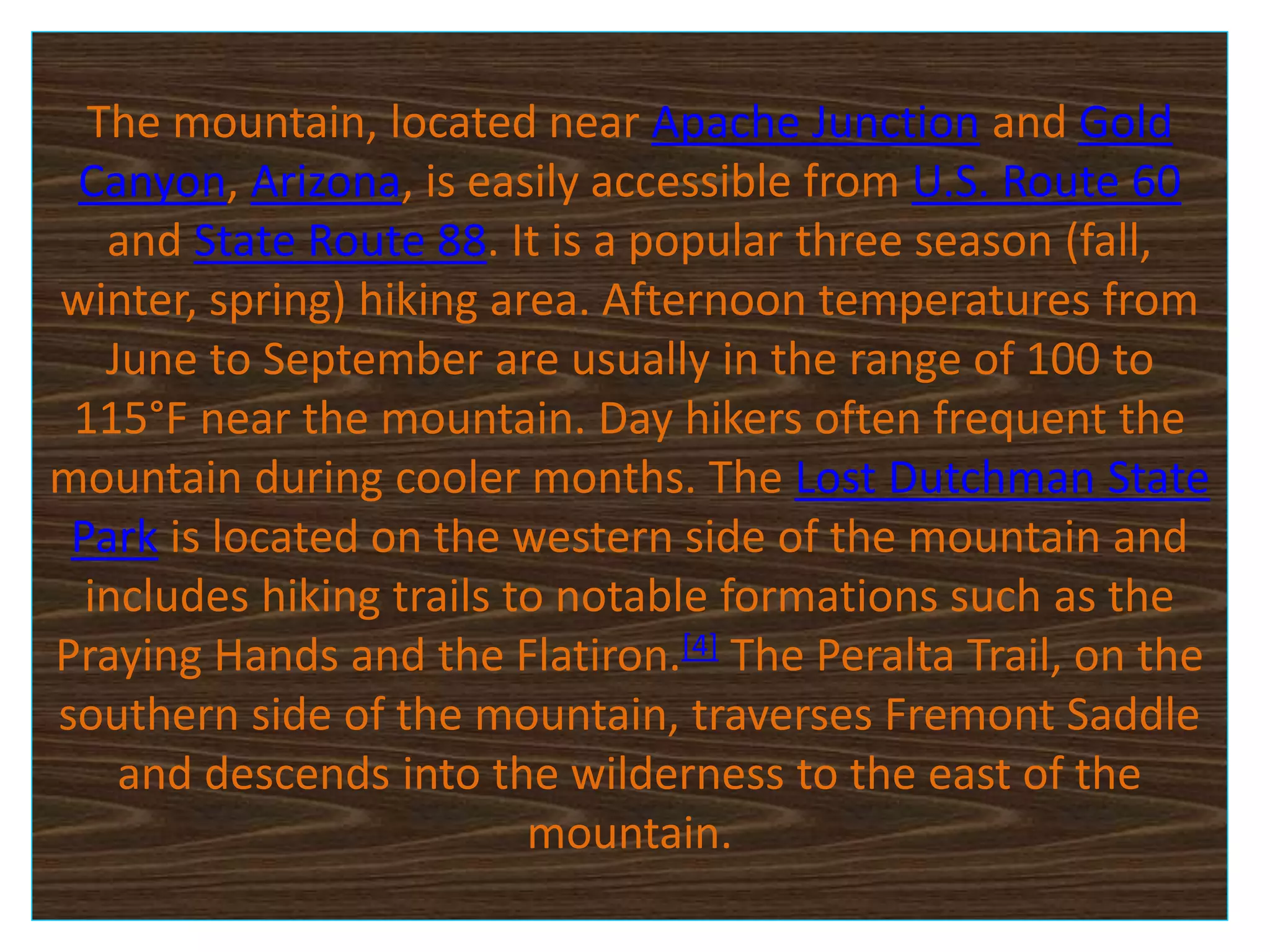 Supertition mountain | PPTX