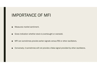 MFI and Supertrend Indicators | PPT